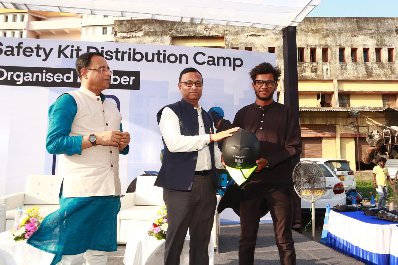 Uber distributes safety kits to bike taxi drivers to promote road ...